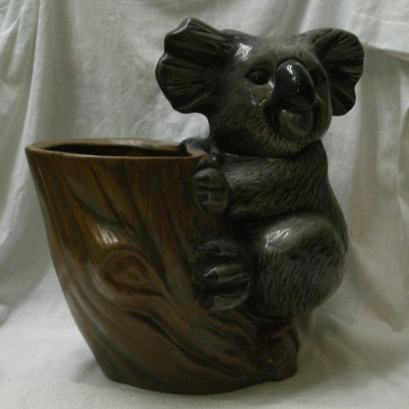 Vintage | Accents | Vintage Koala On Branch Pottery Planter | Poshmark